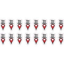 High Quality Vinyl 'You Are Here' Pointer Stickers, .5in x 1in, Pack of ...