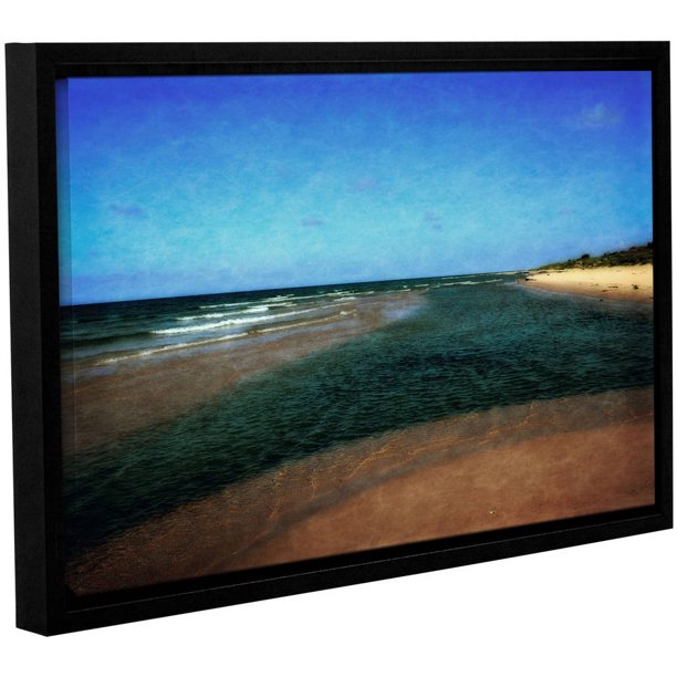 ArtWall Kevin Calkins "Sandbar with Blue Sky" Gallery-Wrapped Floater ...