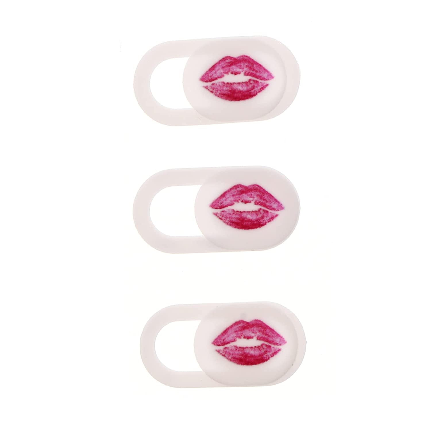 Computers Laptops 3pcs Web Computer Lip Camera Pattern Stickers Design ...