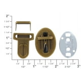 T3016 Antique Brass, Tuck Lock, Solid Brass-LL - Walmart.com