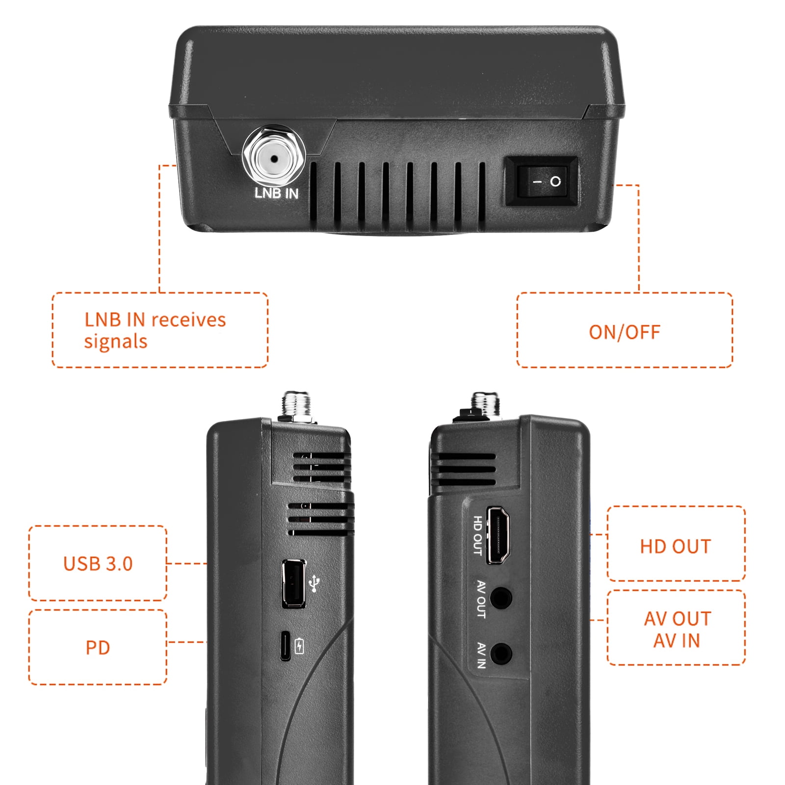 Buy GTMEDIA V8 Finder 2 TV Signal Finder Meter DVB-S//S2X Signal ...