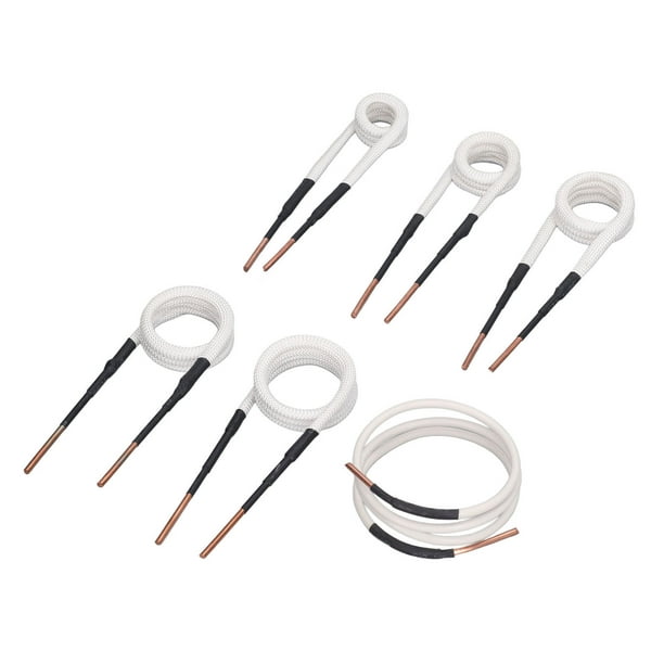 Herramienta de calentamiento por inducción, 6 piezas Bobinas de calentamiento por inducción ...