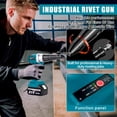 iMeshbean Cordless Rivet Gun Tool, 21V Brushless Blind Riveter Kit, 2 ...