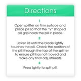 Equate Ultra Pill Splitter with Retracting Blade Guard for Cutting ...