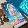 1Pc A must for summer carnival! This beach towel is printed with a ...