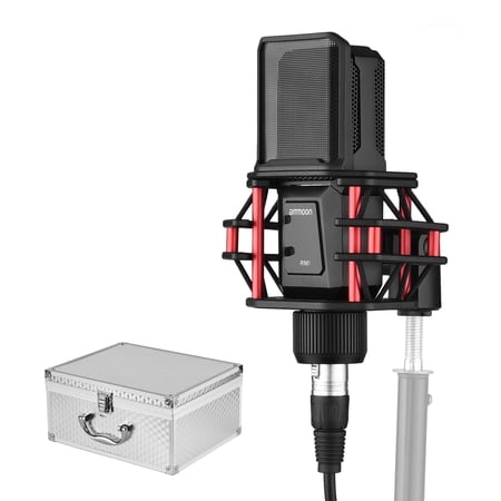 ammoon Professional Condenser Microphone with Shock Mount Pop Filter 3 ...