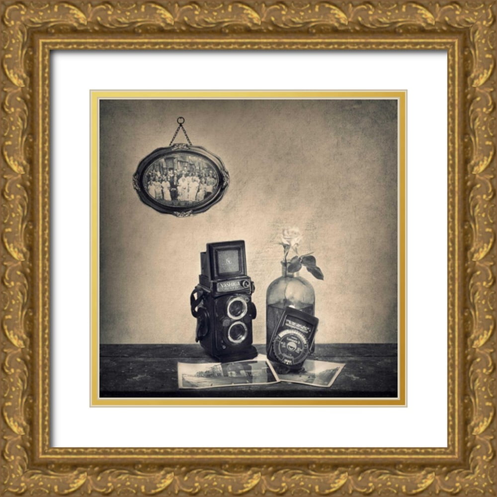 Barber, Ian 26x26 Gold Ornate Wood Framed with Double Matting Museum ...