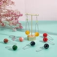 14Pcs 7 Colors Imitation Gemstone Style Two Tone Acrylic Big Pendants ...