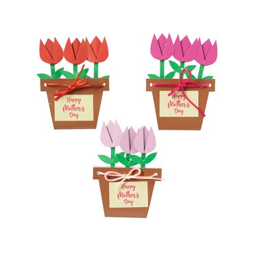 Fun Express 12 Pieces Why I Love My Mother Handprint Craft Kit, DIY ...