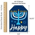 Big Dot of Happiness Hanukkah Menorah - Hanging Vertical Paper Door ...