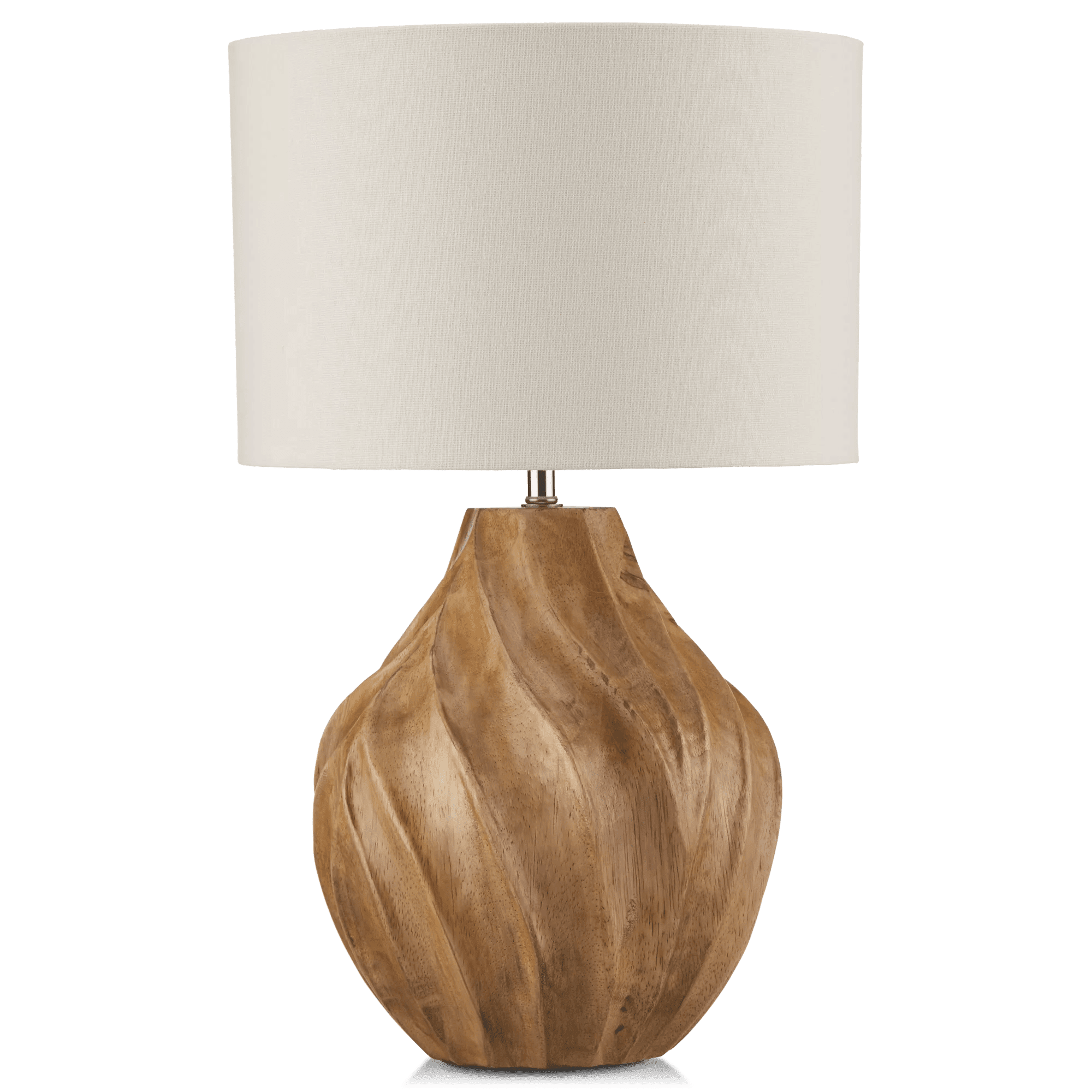Click here for Bouclair Taupe Carved Wood Table Lamp 18.5 In (47... prices