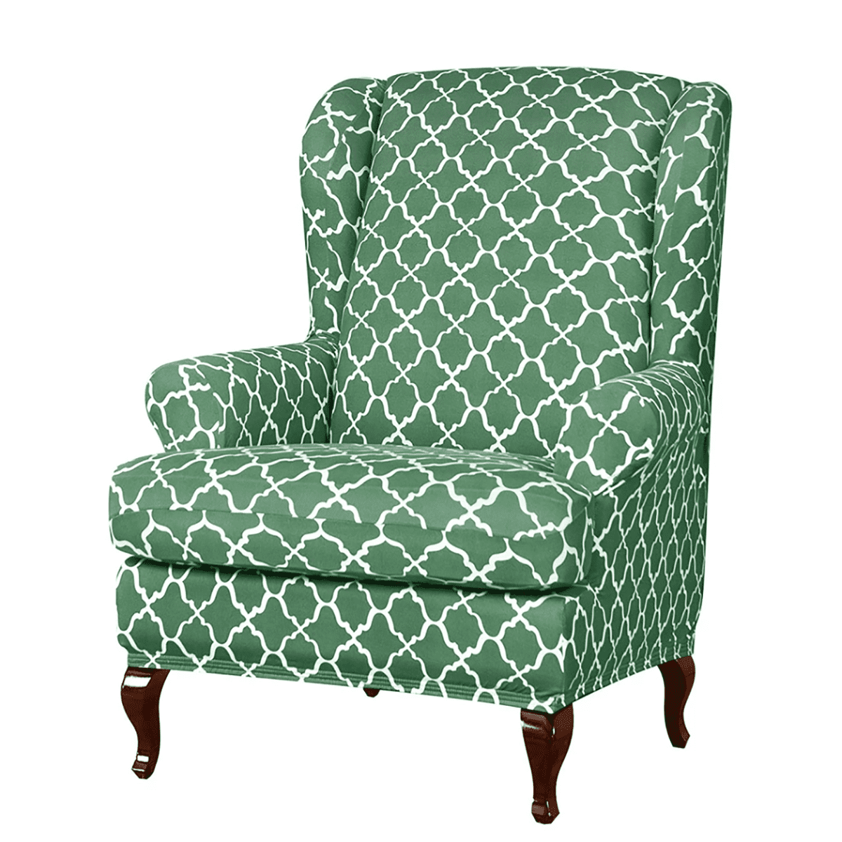 Universal Elastic Spandex Slipcovers Armchair Cover Wingback Wing Chair ... Universal Elastic Spandex Slipcovers Armchair Cover Wingback Wing Chair ...