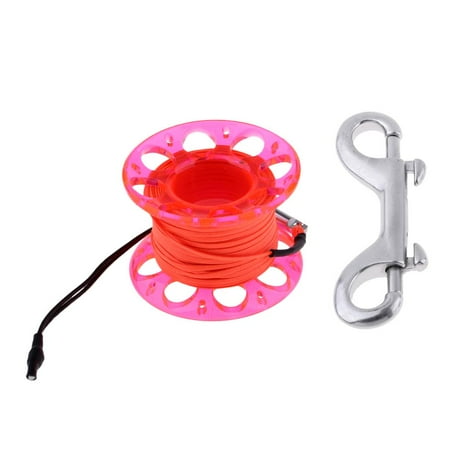 Scuba Diving Reel Spool Finger 30M/98.4ft Line Reels Double End Snap ...