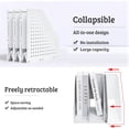 Collapsible Plastic Magazine File Holder Vertical Binder Storage ...