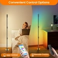RGBWIC LED Corner Floor Lamp – Smart Ambient Light with Bluetooth App ...