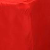 Efavormart 8FT Fitted RED Polyester Rectangular Table Cover for Wedding ...