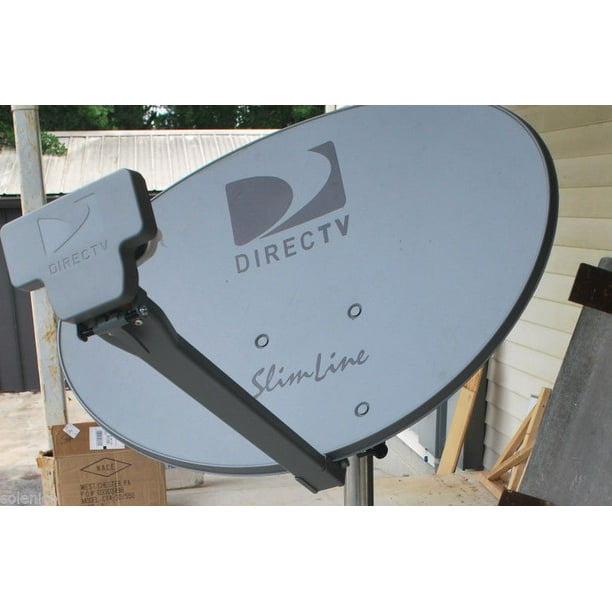 DIRECTV SWM 3LNB SLIMLINE KAKU DISH SL3 MPEG4 HD LONG FOOT MONOPOLE 21V ...