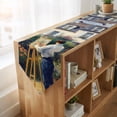 Country Flowers Table Runner Linen Burlap Table Runner 36 Inches Small ...