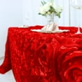 Efavormart 90"x132" Wholesale Rectangle Table Cover RED Grandiose ...