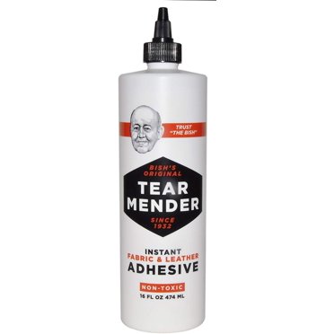 Tear Mender Bish's Original Instant Fabric & Leather Adhesive 6 oz ...