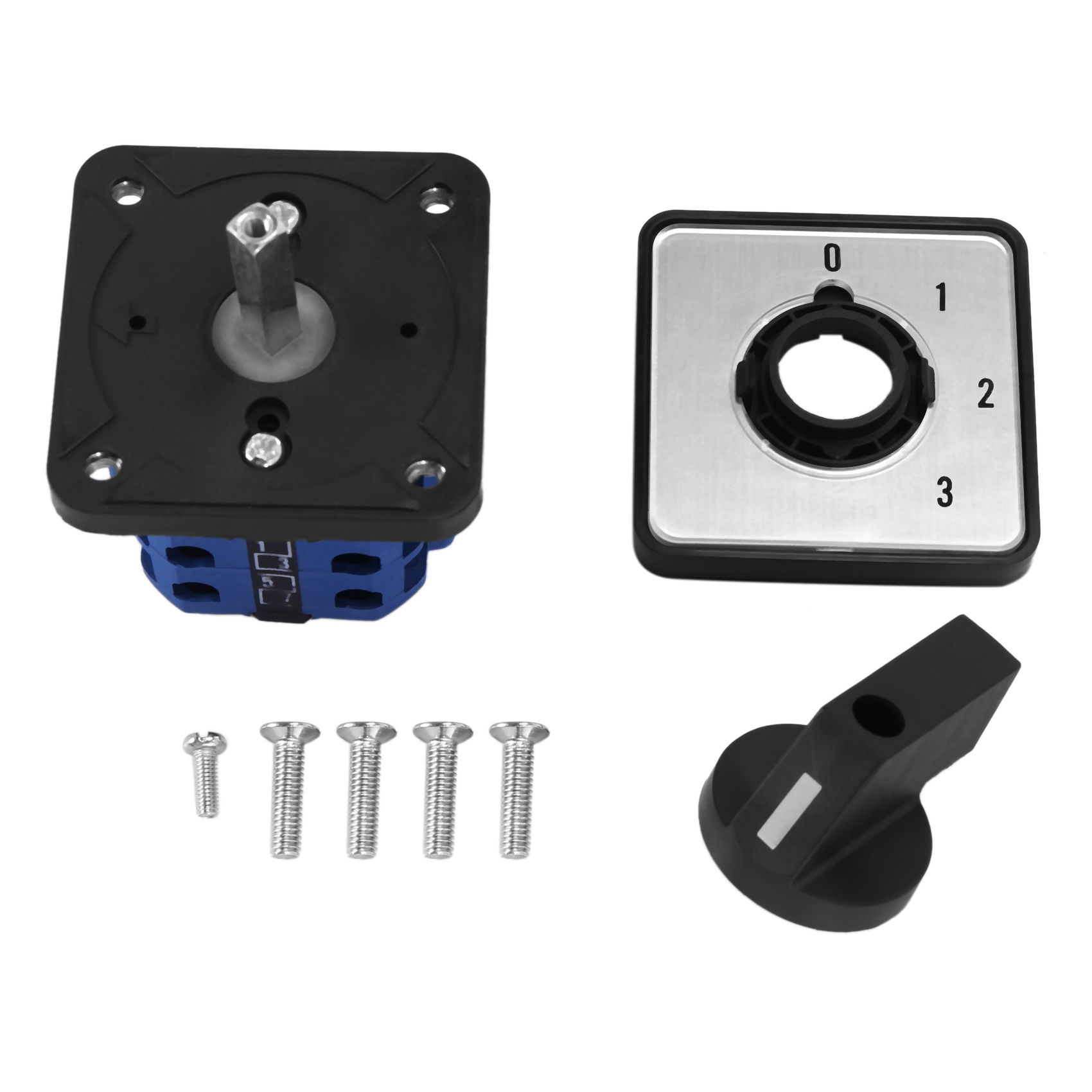 Buy 660V 20A Switch 4-Position 2 Pole Rotary Selector Universal Rotary ...