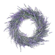 20 Inch Lavender Wreath, Indoor Outdoor Decor for All Seasons, Wedding ...