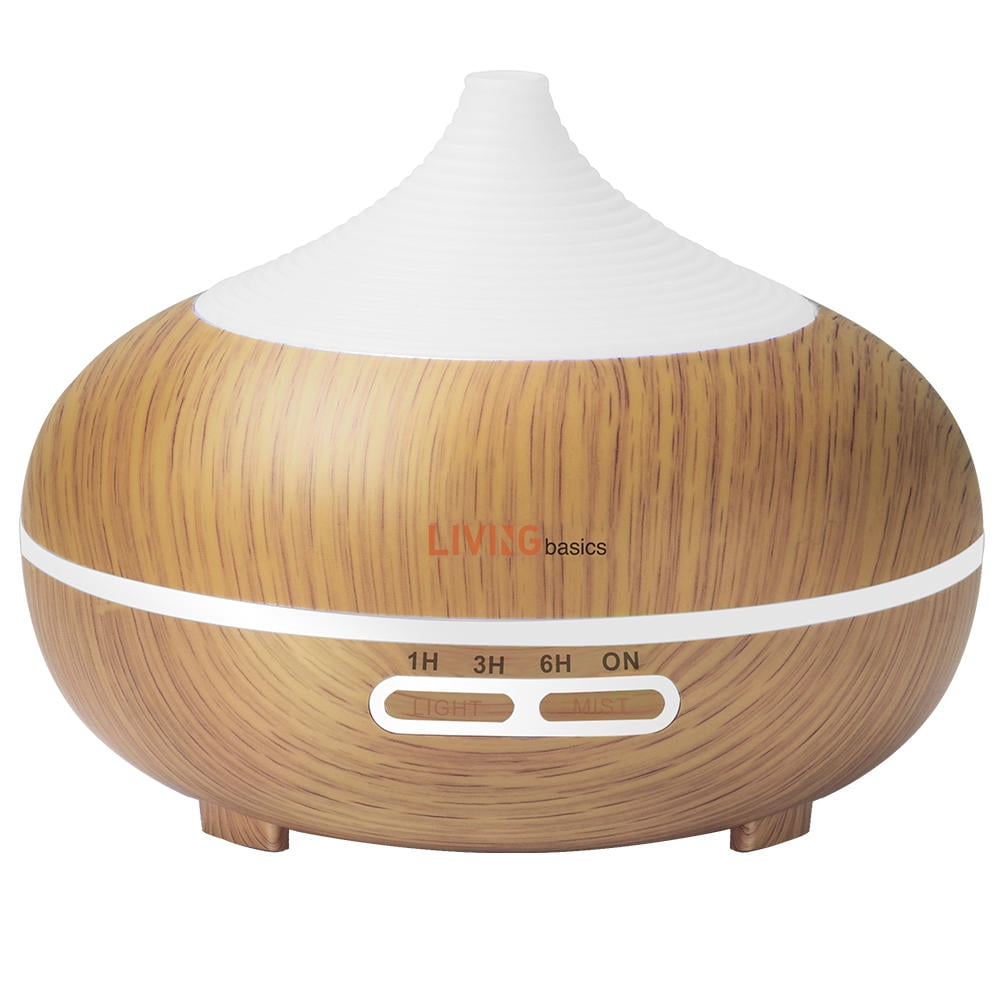 LIVINGbasics 300ML Aromatherapy Diffusers, Wood Grain Essential Oil ...