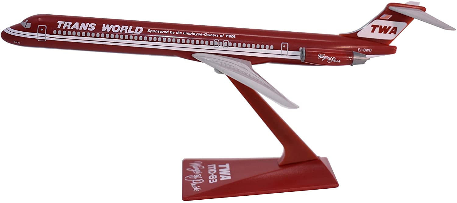 TWA MD-80 "Wings of Pride" (1:200); MD-08000H-005 - Walmart.com