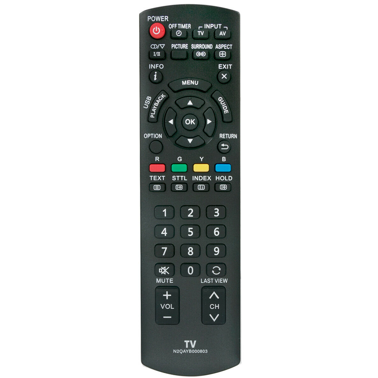 Infared Remote Control N2QAYB000803 Replace for Panasonic LCD TV ...