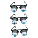 3pcs Scary Eyeball Glasses for Halloween Made of Safe Plastic Black ...