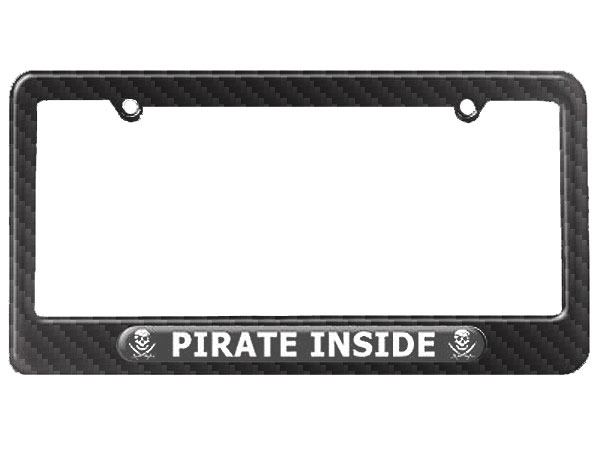 Pirate Inside License Plate Frame - Walmart.com