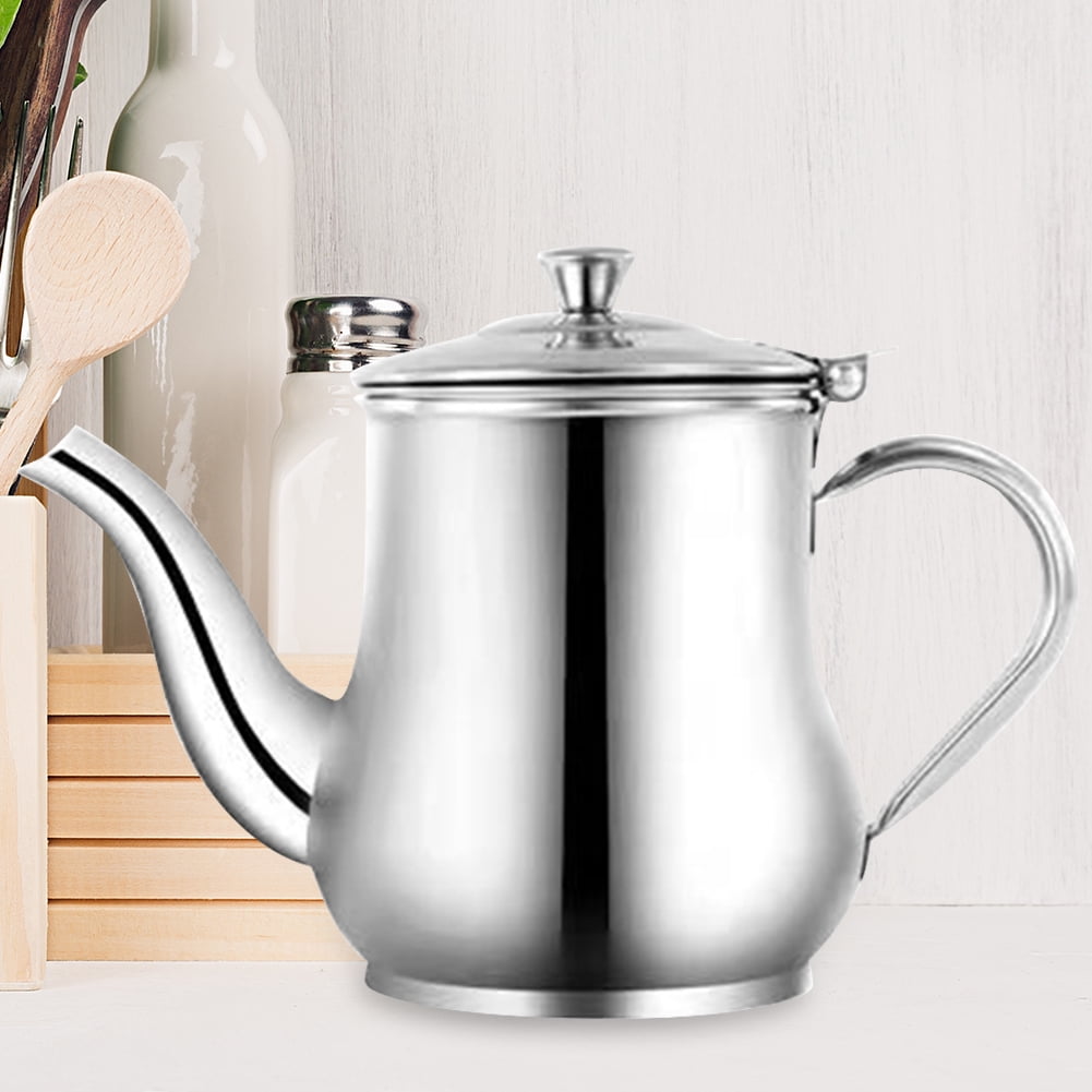 YFMHA Oil Strainer Pot Stainless Steel Oil Storage Container with Fine ...