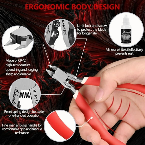 Plastic Model Nippers for Hobbyists and DIY Home Improvement Tools