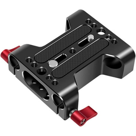 MOSHUSO 15mm Camera Baseplate Base Plate with Dual 15mm Rod Clamp for ...