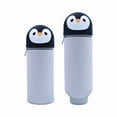 2 in 1 Silicone Pencil Case for Desk, Stand Up Pen Holder Organizer for ...