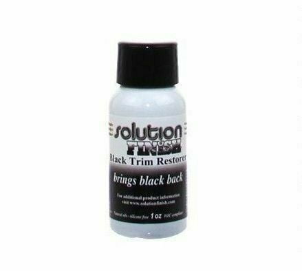 Solution Finish Black Plastic and Vinyl Trim Restorer 1 oz Car Truck ...
