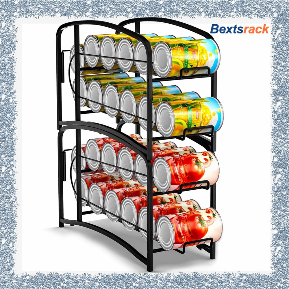 Bextsrack 2 PC Soda Organizer Stackable Can Storage Dispenser Rack ...