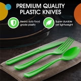 Exquisite Disposable Knives - 150 Lime Plastic Knives - Green Party ...