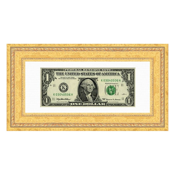 Dollar Bill Frame For Your First Dollar - Decorative Gold Traditional ...