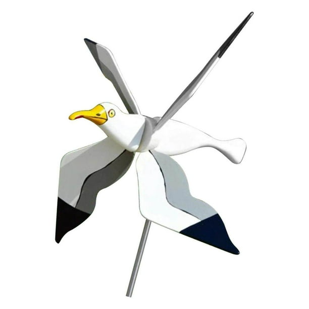 Lovely Seagull Windmill Garden Ornaments For Patio Outdoor Series pole ...