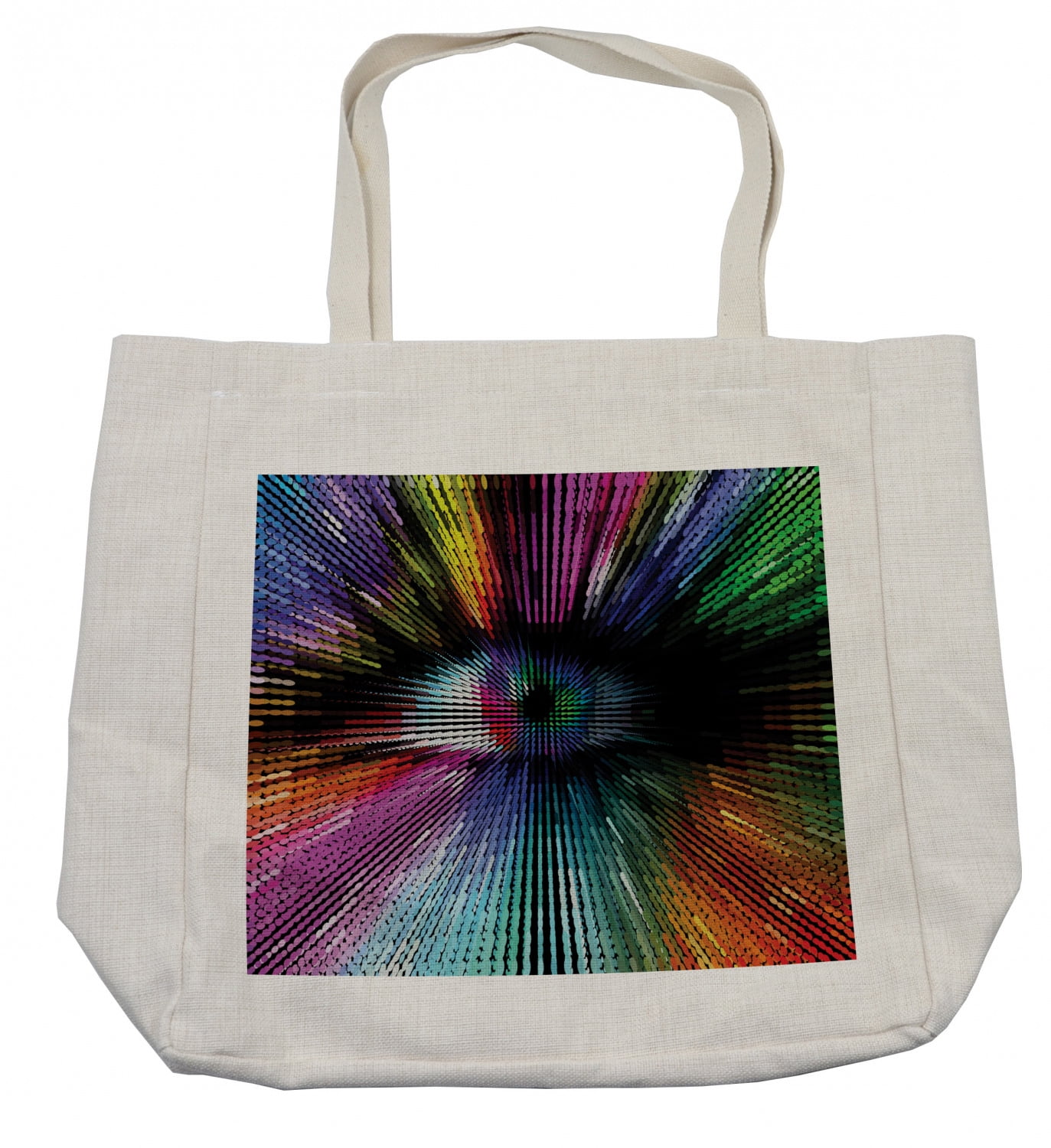 Eye Shopping Bag, Abstract and Vibrant Colored Shape with Optical ...