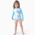 Disney Frozen Elsa Rash Guards, Girls Graphic One-Piece Swimsuit, Sizes ...