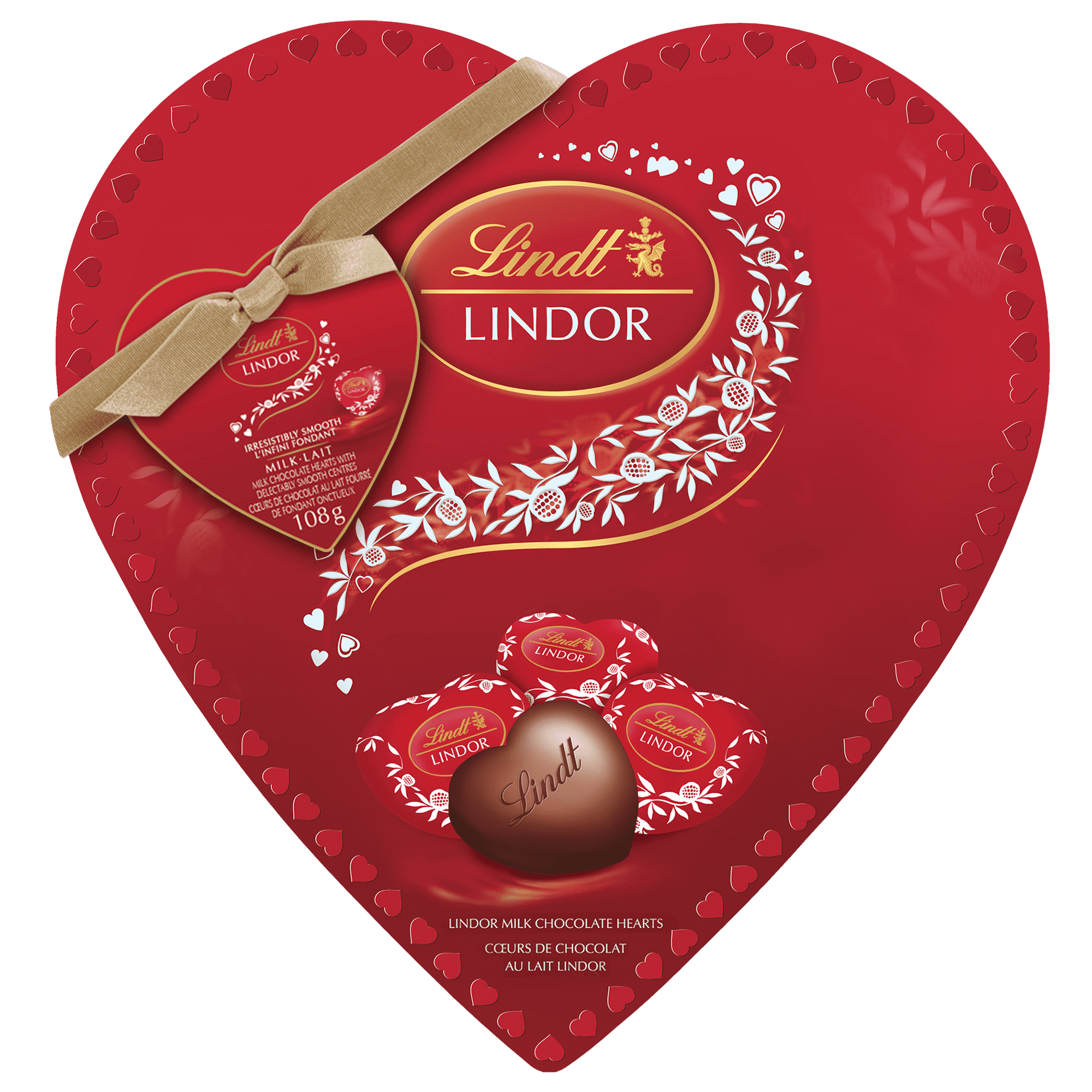 Lindt LINDOR Amour Milk Chocolate Hearts Box, 108 Grams - Walmart.ca