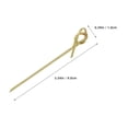Beaupretty Bamboo Fruit Picks Beige Eco-Friendly Appetizer Picks for ...