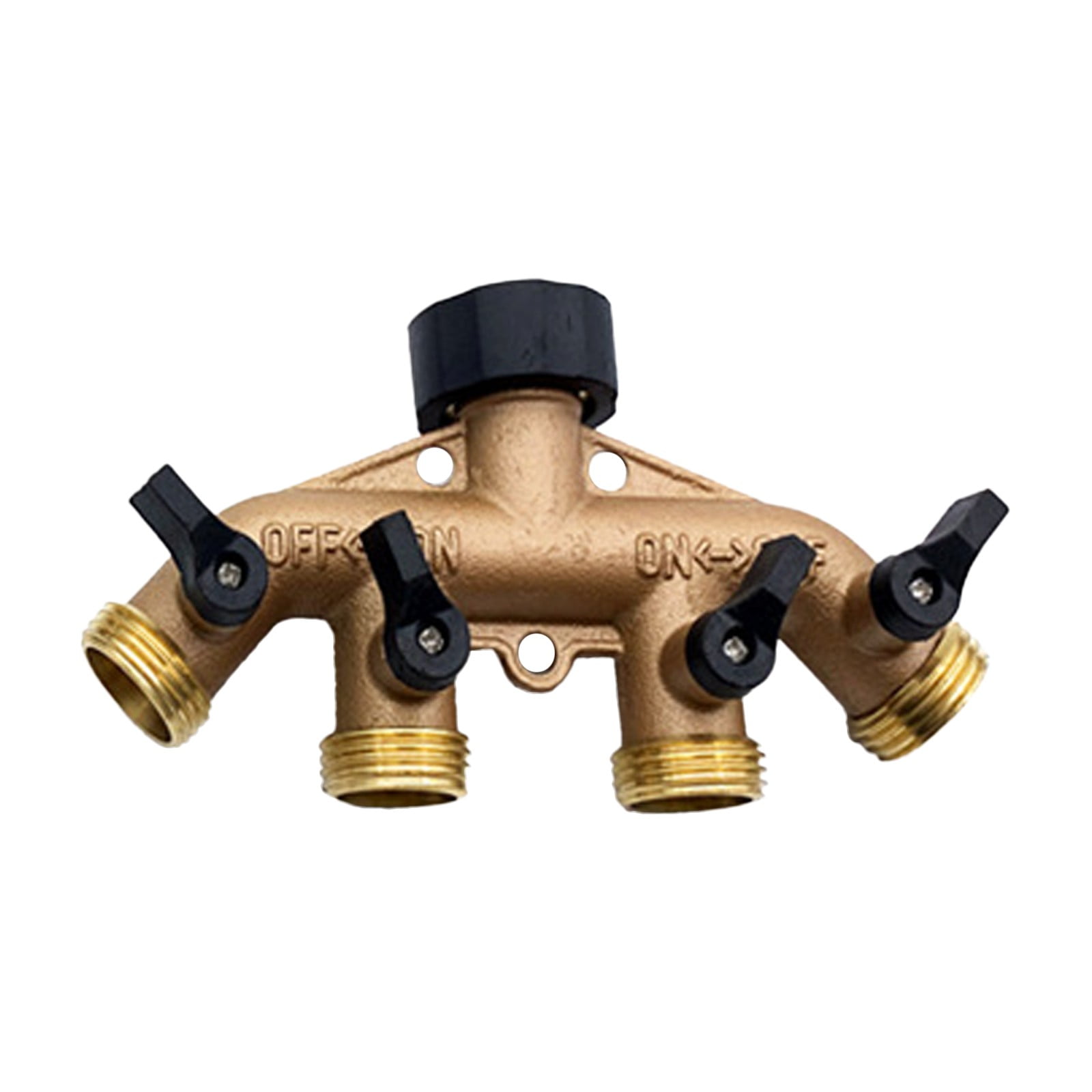 Flexible Lightweight Water Hose Garden Four Way Brass Ball American 3/4 ...