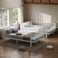 Jopath Full over Full Bunk Bed with Ladders and Guardrails, Metal Bunk ...