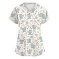 AHMOMEI S-5XL Plus Size Under Scrubs for Women Stretchy Cartoon Animal ...
