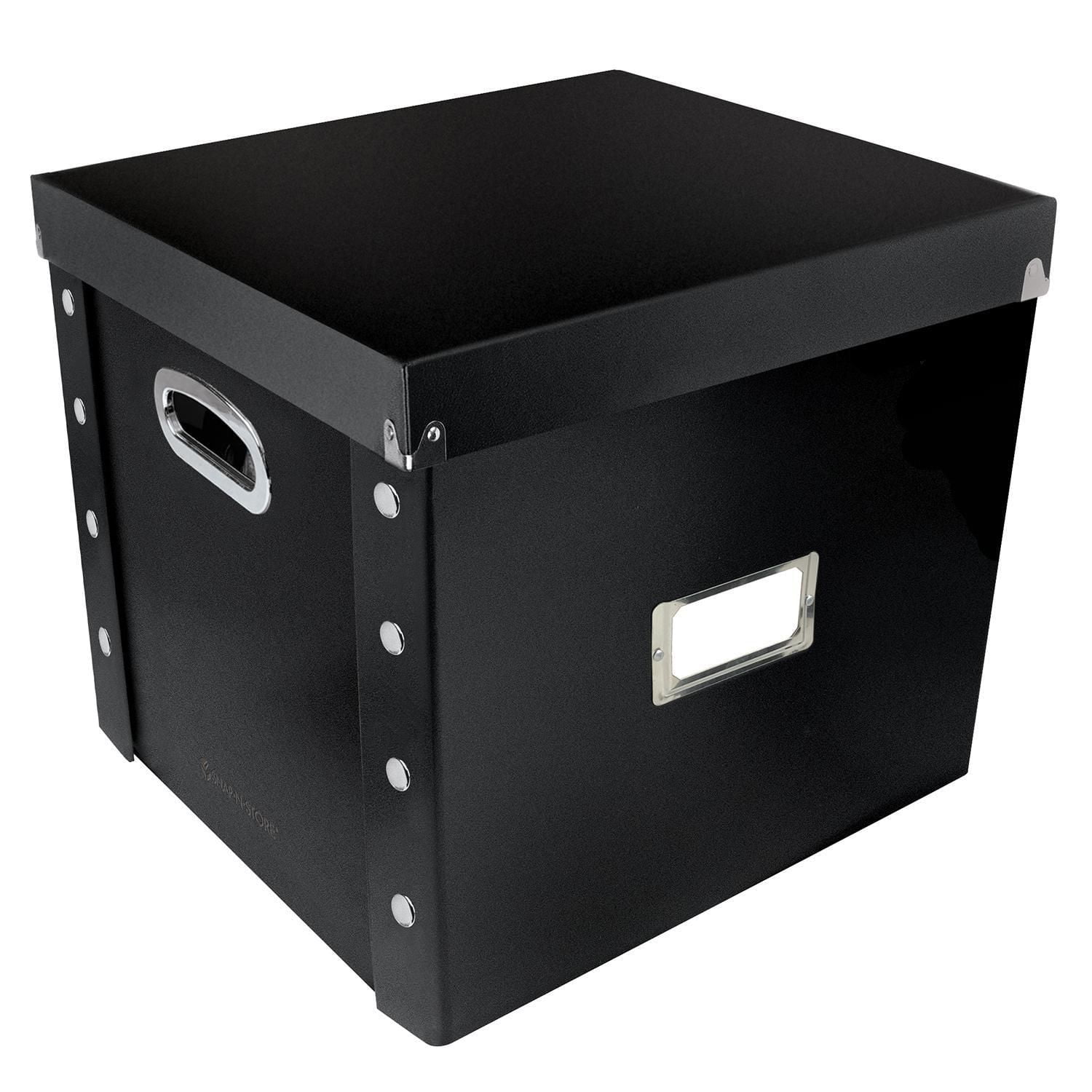Snap-N-Store Vinyl Storage Record Box - Black - Walmart.ca