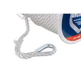 Attwood 200' Anchor Rope With Thimble, White - Walmart.com