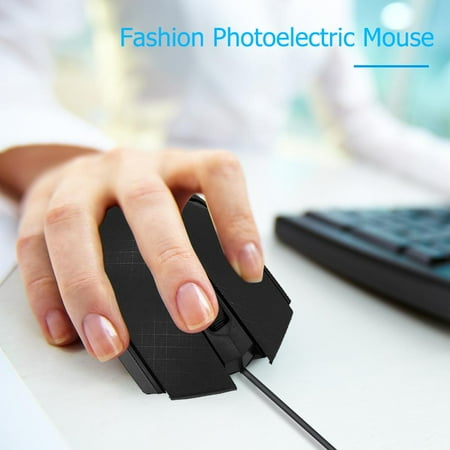 Peggybuy 1200DPI USB Wired Ergonomic Desktop Mice Laptop Photoelectric ...